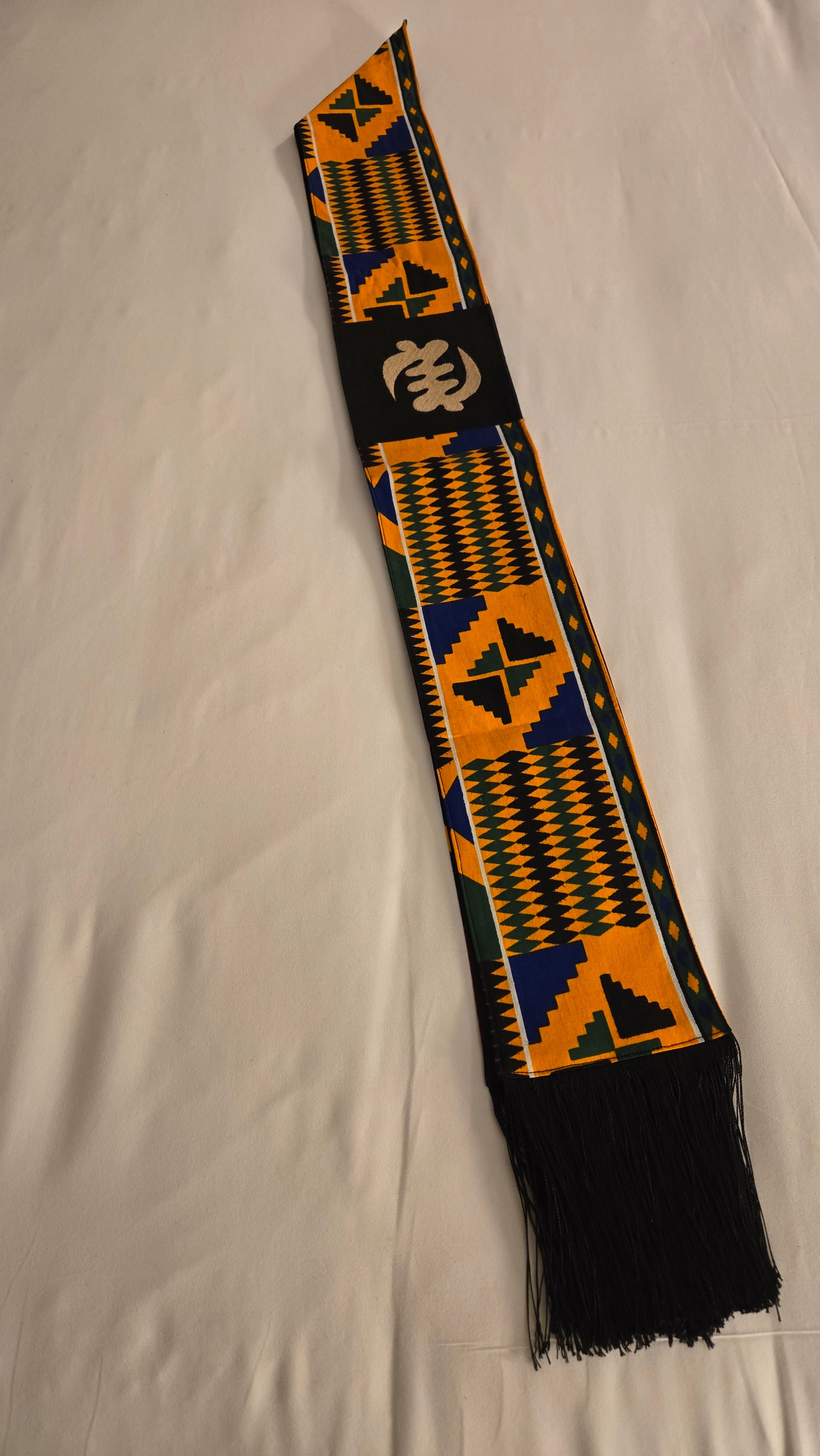 African Print Graduation Sash: Adinkra - Gye Nyame – Kolo Culture