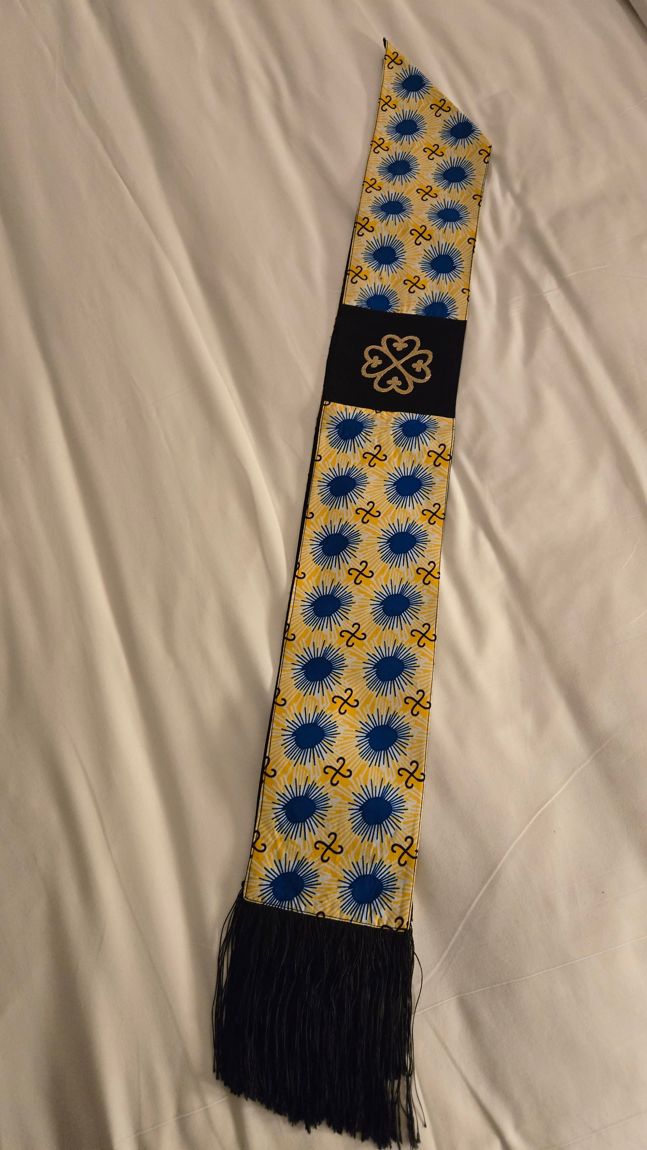 African Print Graduation Sash: Adinkra - Nyame Dua – Kolo Culture